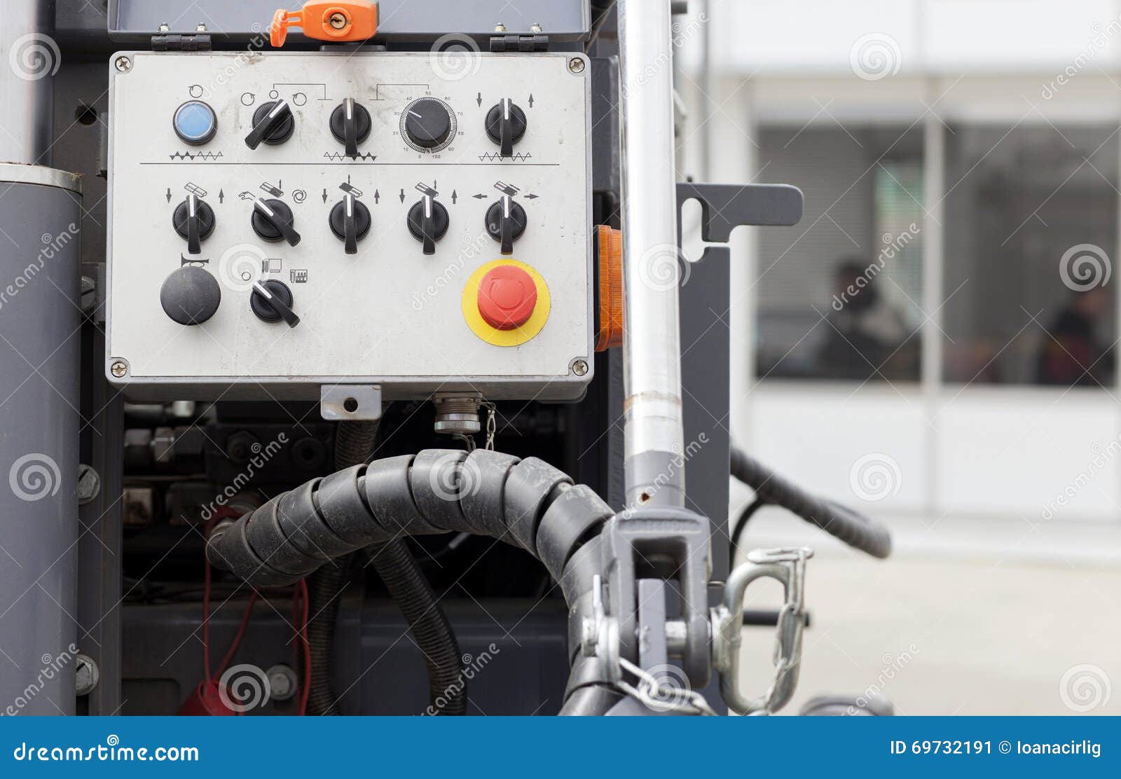 Centro De Mando: Detalle De Botones Y De Comandos Imagen de archivo ...