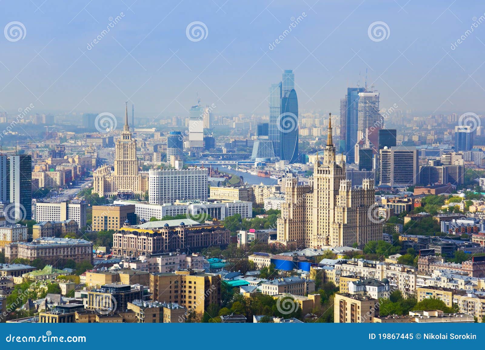 Centro Di Mosca - La Russia Immagine Stock - Immagine di limite, russia ...