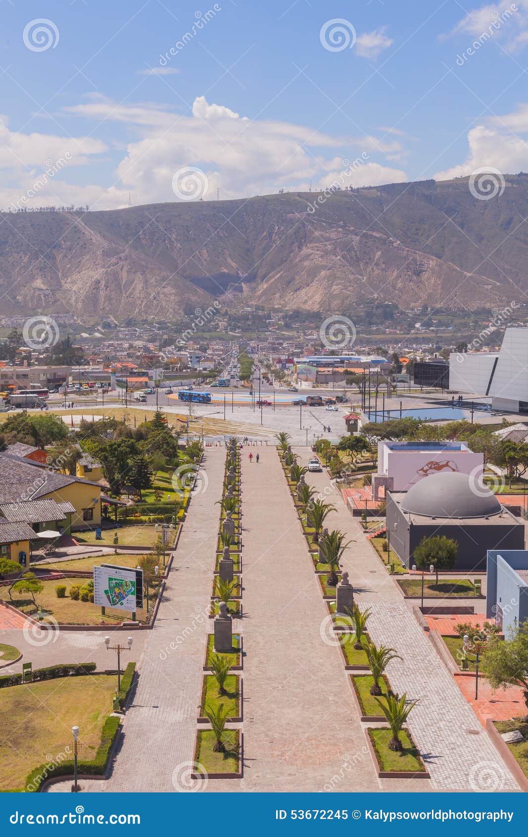 Centro Do Mundo, Mitad Del Mundo Imagem de Stock - Imagem de equador ...
