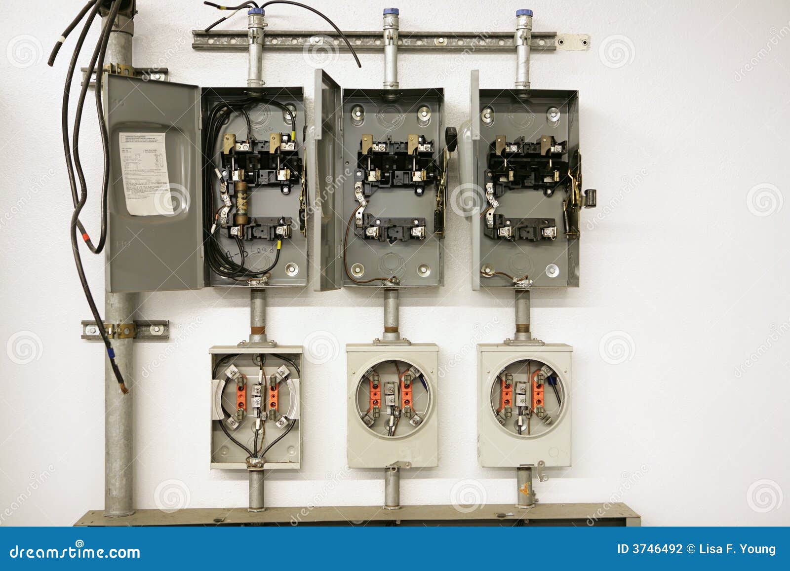 Centro Eléctrico Del Contador Foto de archivo - Imagen de eléctrico ...