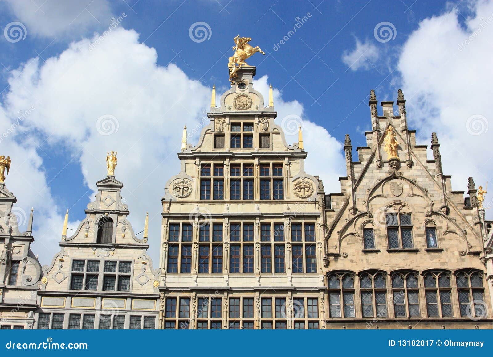 Centro Storico Di Anversa, Belgio Immagine Stock - Immagine di classico ...