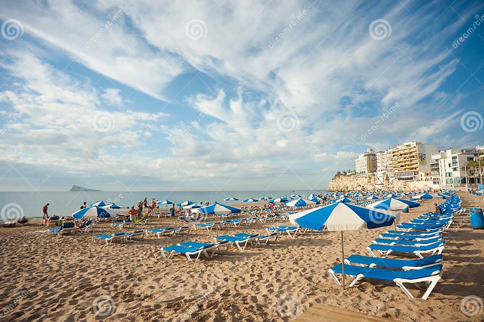 Centro Turístico De Benidorm Imagen editorial - Imagen de amplio, goce ...