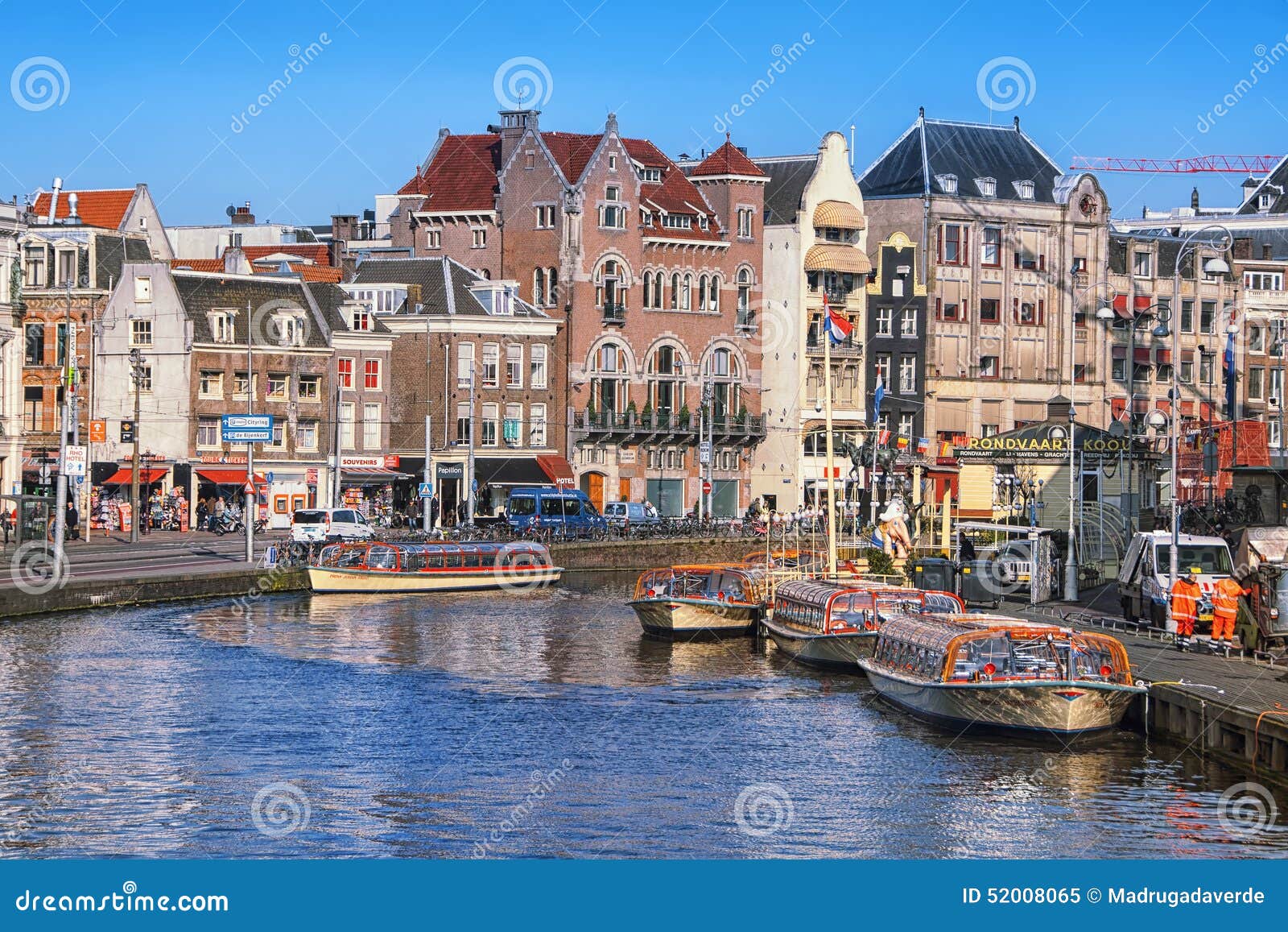 Centro urbano di Amsterdam immagine editoriale. Immagine di storico ...