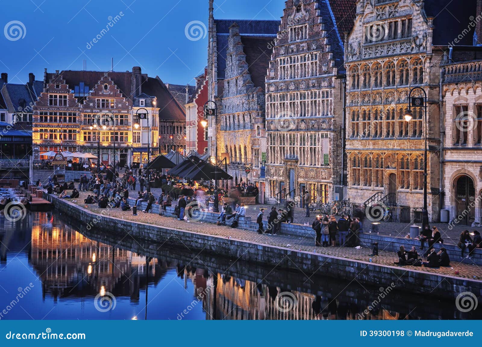 Centro Urbano Di Gand, Belgio Fotografia Stock Editoriale - Immagine di ...