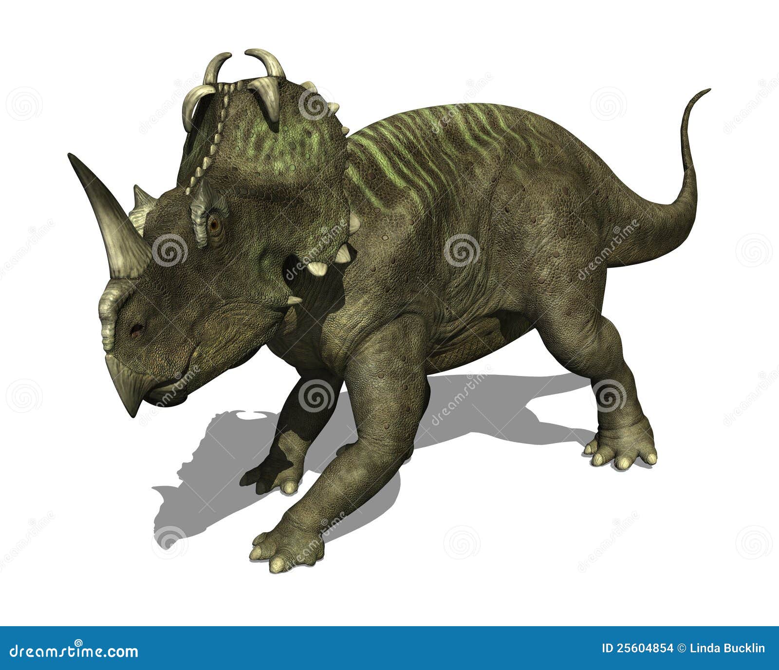 Centrosaurus Dinosaurier stock abbildung. Illustration von fossil ...
