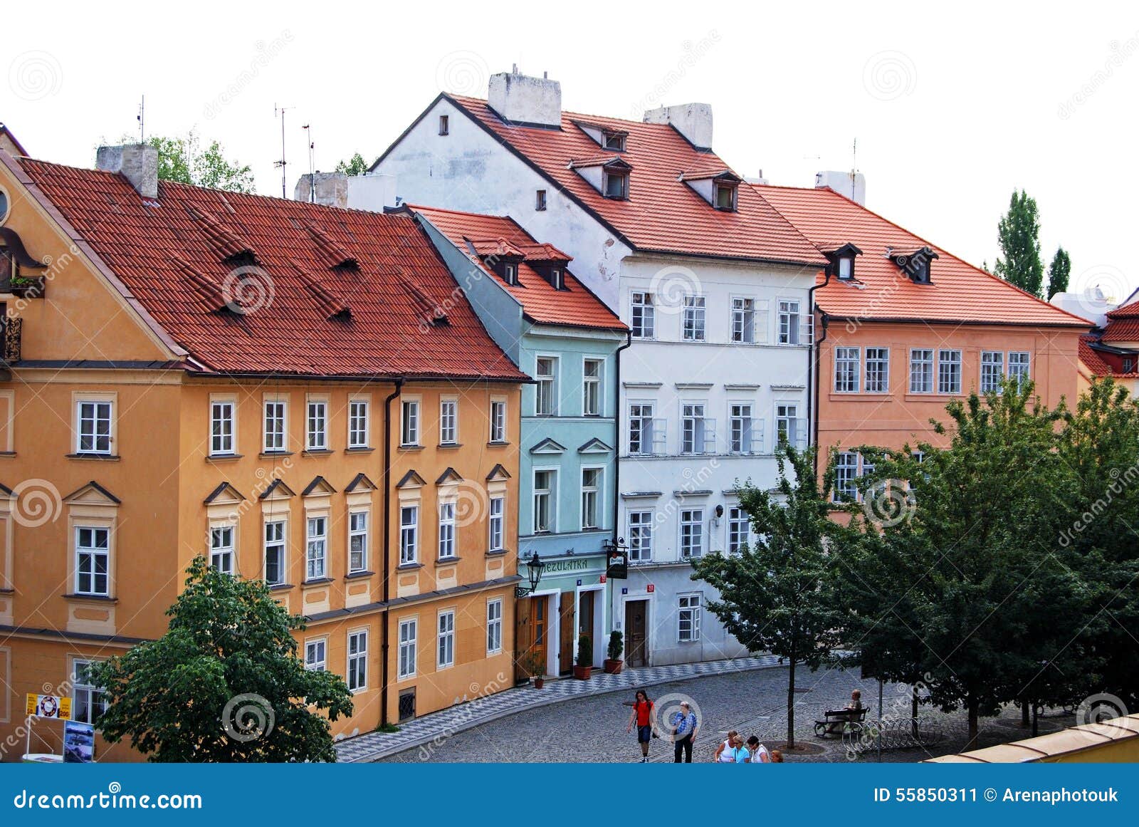 Centrum Miasta Budynki, Praga Zdjęcie Editorial - Obraz złożonej z ...