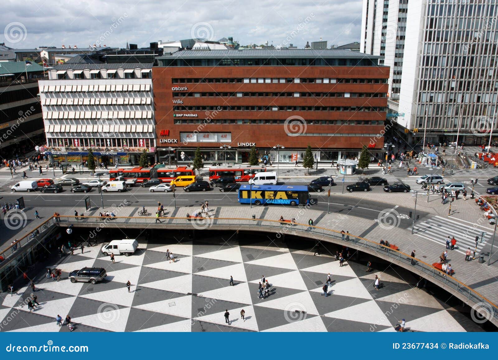 Centrum van Stockholm redactionele stock afbeelding. Image of europa ...