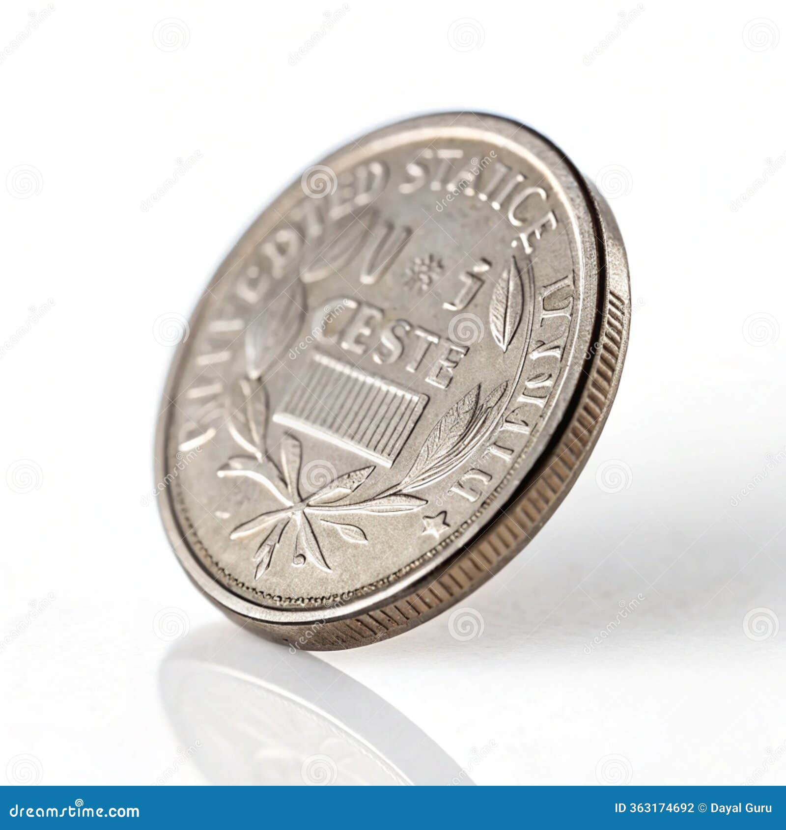 50 Cents Coin Isolated On White Background Royalty-Free Stock Image ...