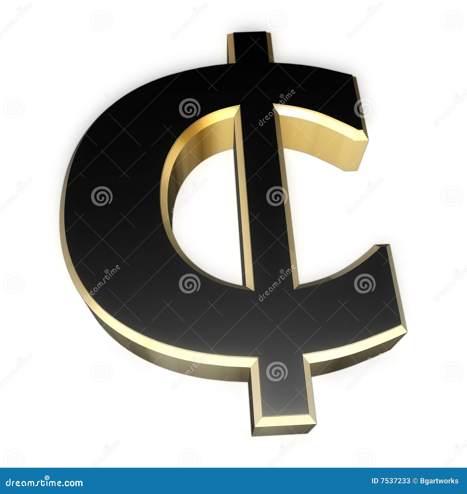 Centu znak ilustracji. Ilustracja złożonej z banknot, zakup - 7537233