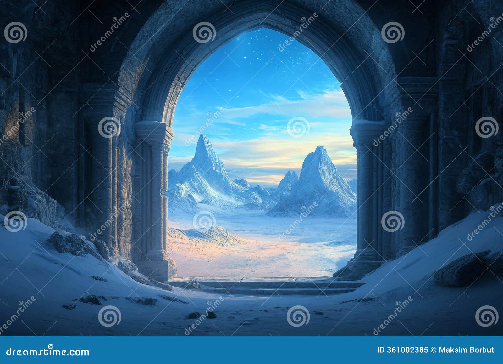 A Centuries-old Stone Castle, Employed Exclusively in Winter, Enveloped ...