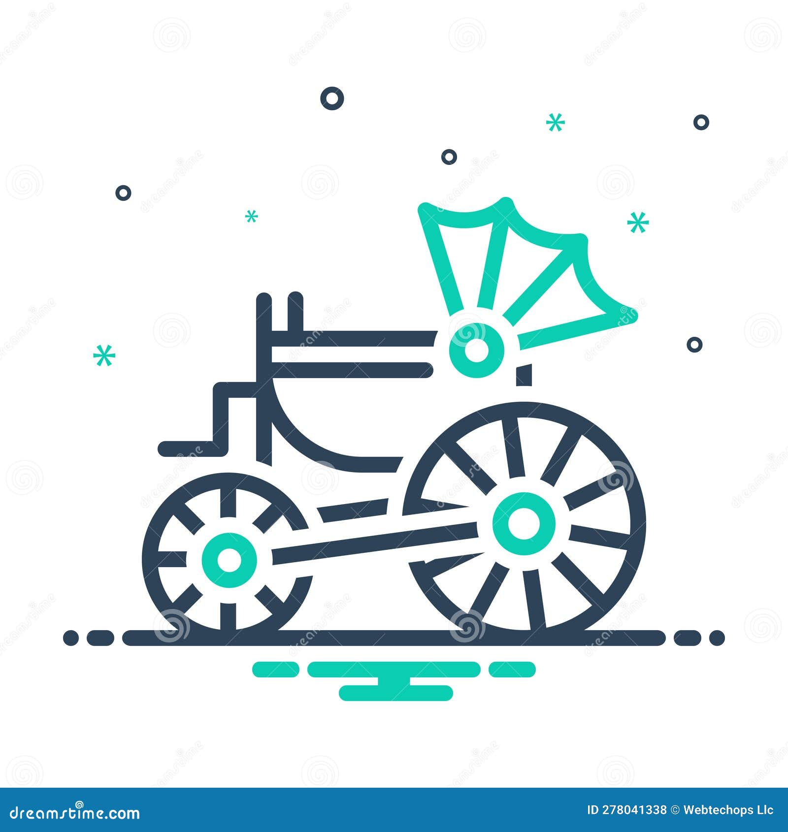Mix Icon for Century, Chariot and Classic Stock Vector - Illustration ...