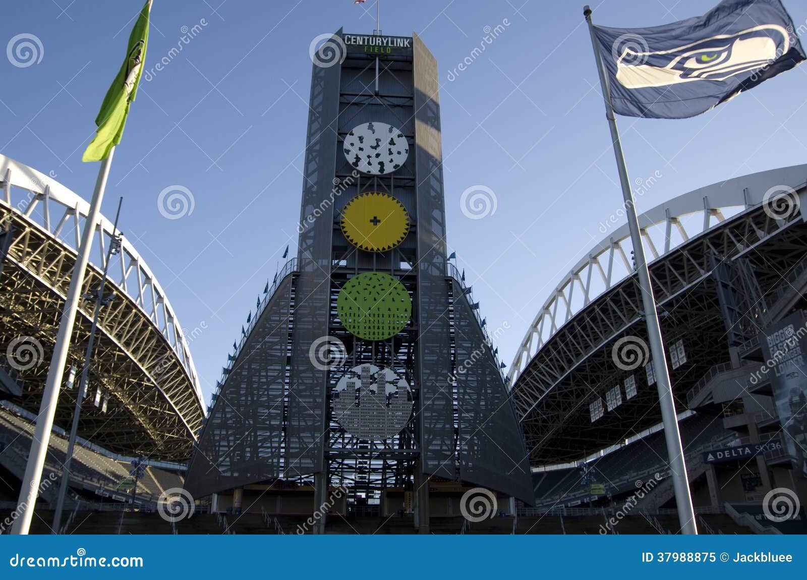 Century Link Field Seahawks Stadium Editorial Image - Image of design ...