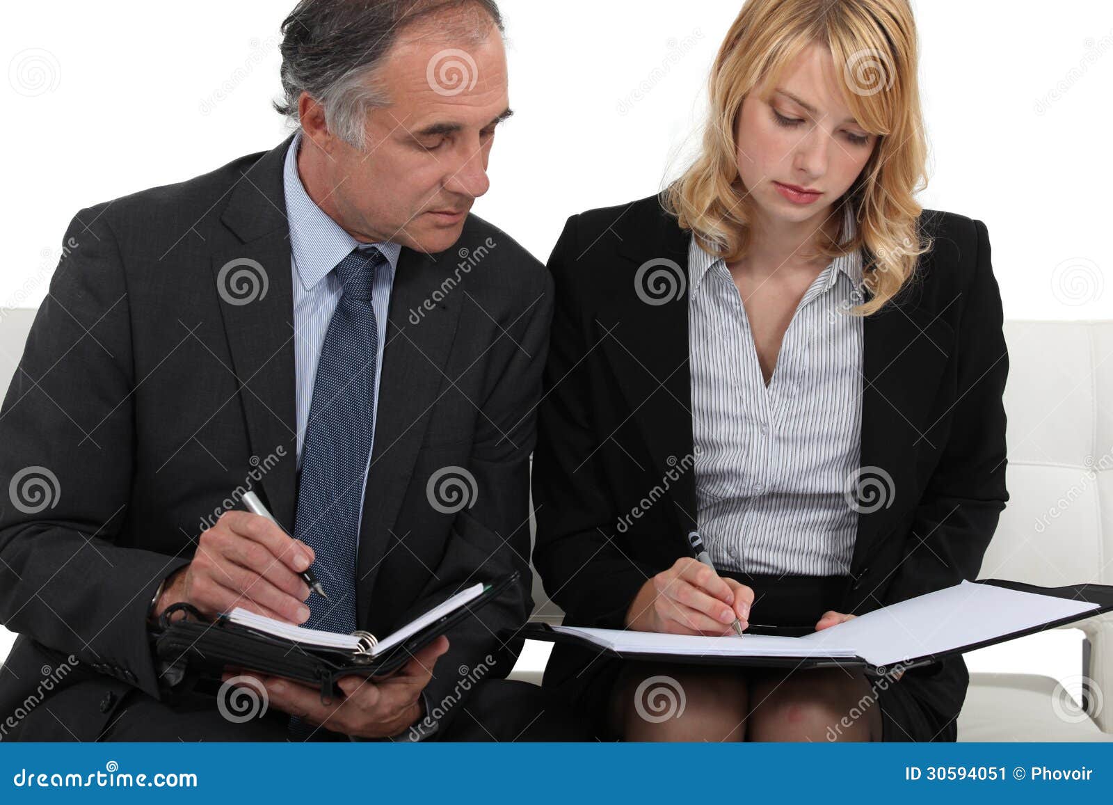 CEO and assistant stock image. Image of folders, manager - 30594051