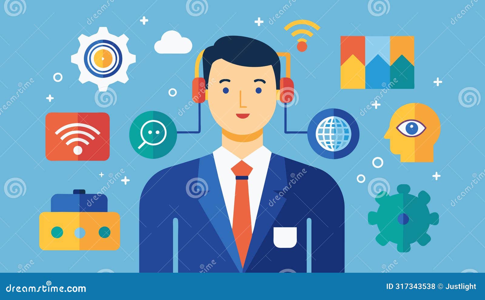 Processing Disorder Auditory Word Block On White Stock Image ...