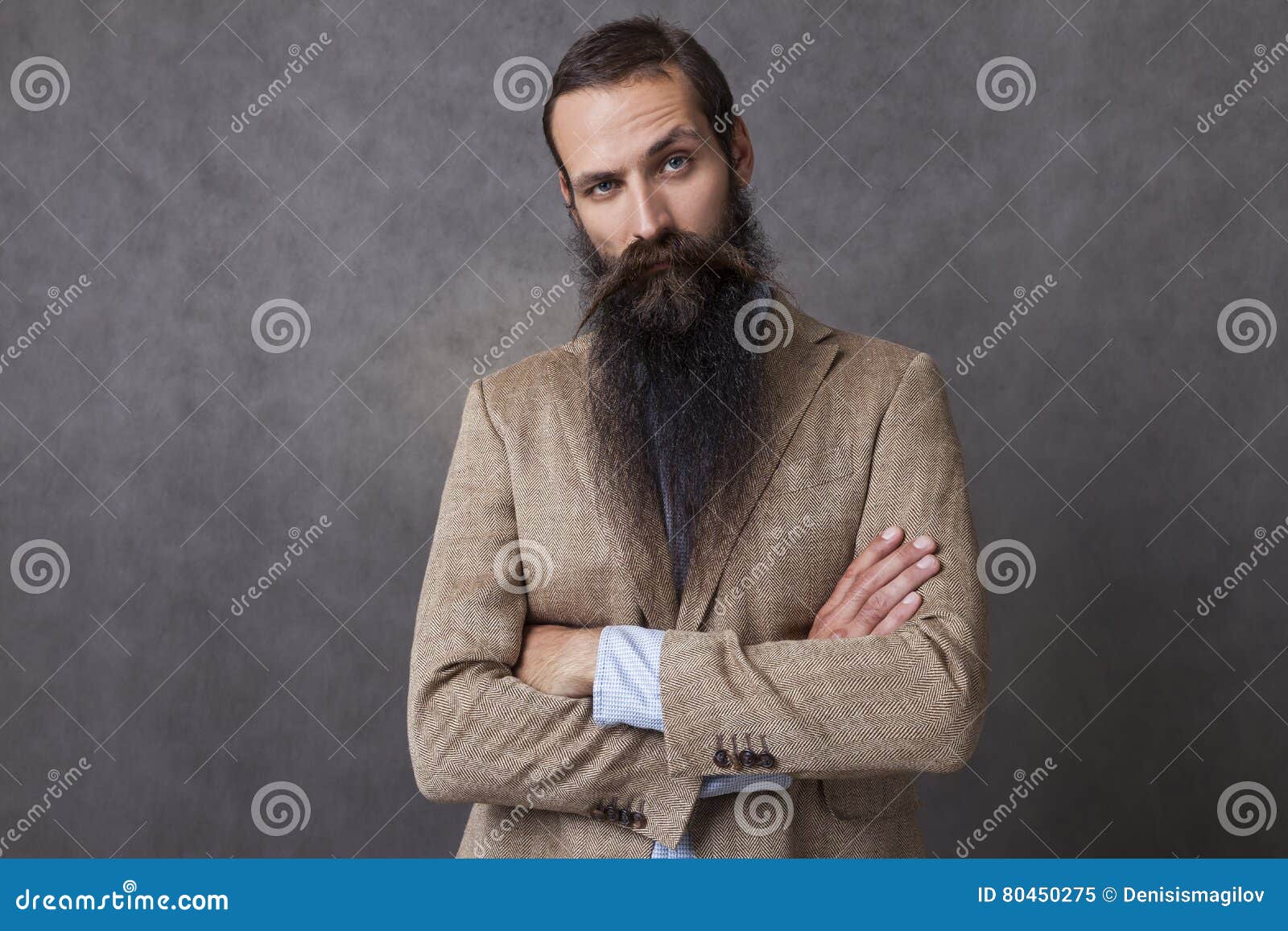 CEO con la barba larga imagen de archivo. Imagen de ejecutivo - 80450275