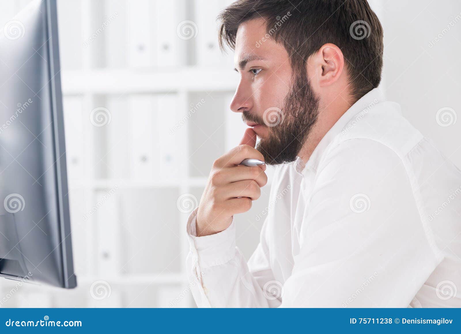 CEO Developing Strategic Plan for Company Stock Photo - Image of ...