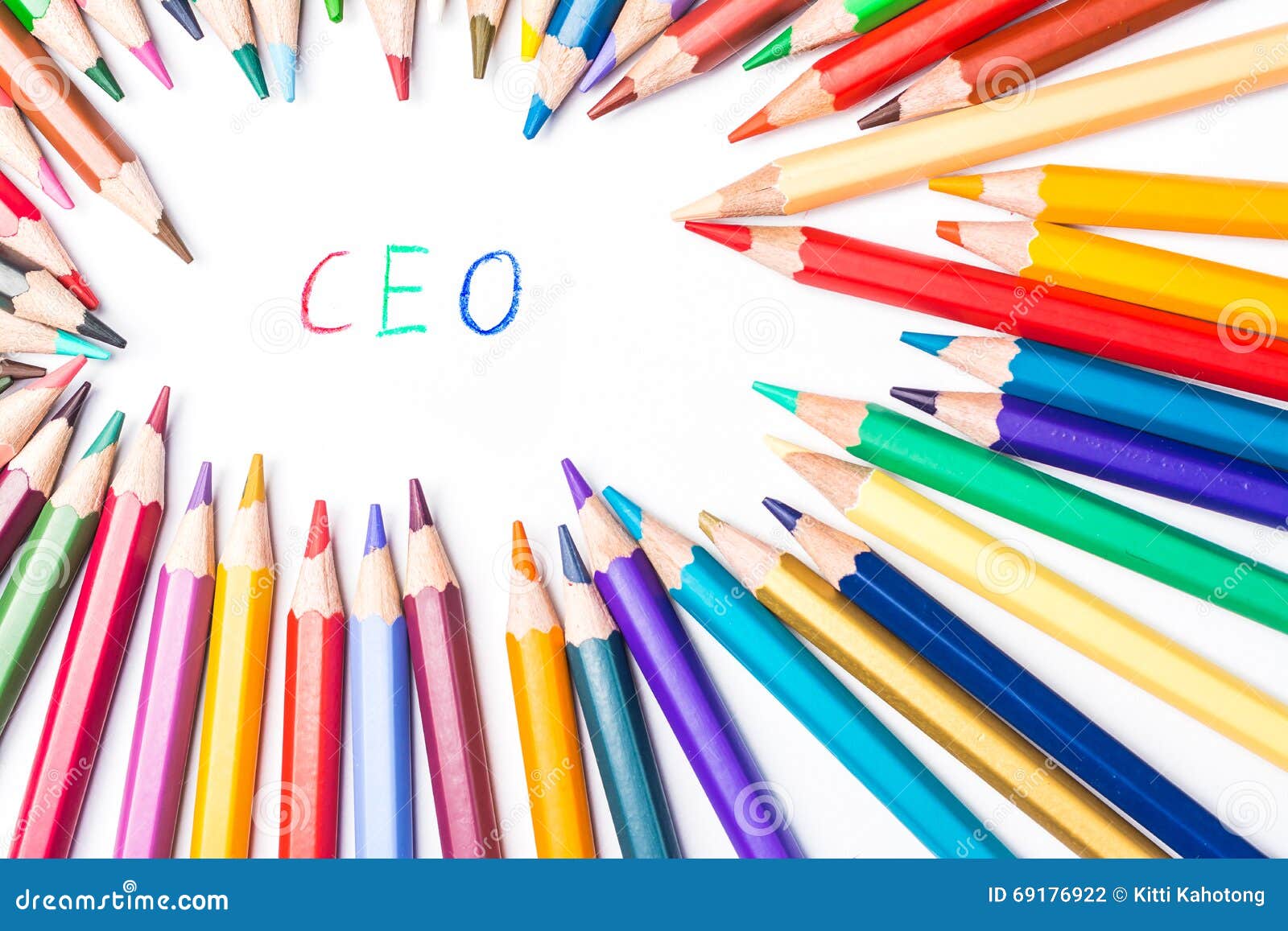 CEO, Drawing by Colour Pencils Stock Photo - Image of office, success ...