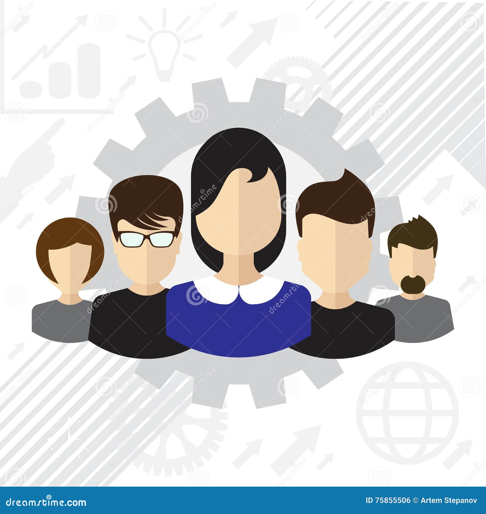 Ceo pictogram stock illustratie. Illustration of collectief - 75855506