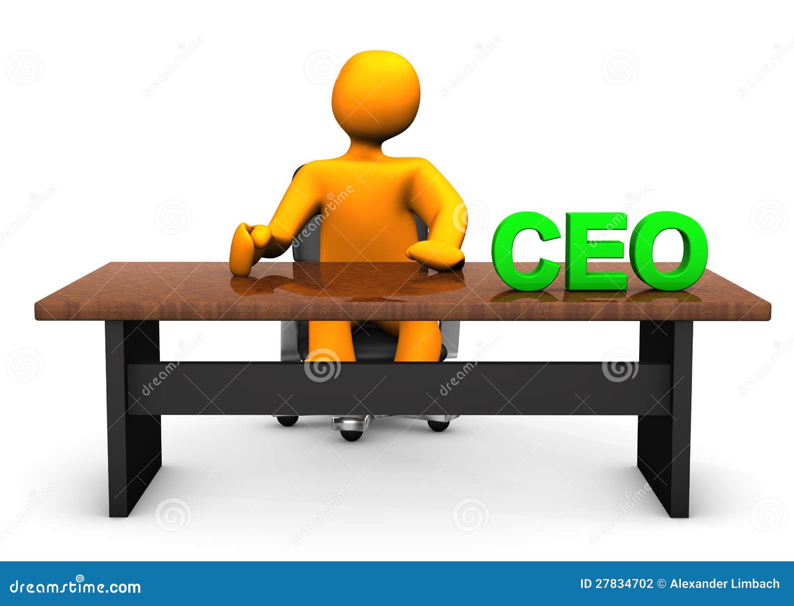CEO Table stock illustration. Illustration of modern - 27834702