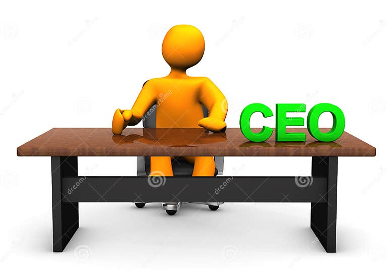 CEO Table stock illustration. Illustration of modern - 27834702