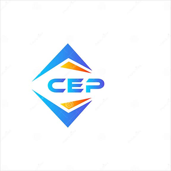 CEP Abstract Technology Logo Design on White Background. CEP Creative ...