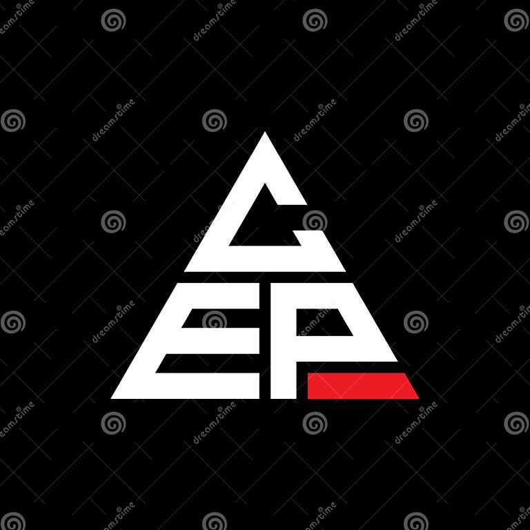 CEP Triangle Letter Logo Design with Triangle Shape. CEP Triangle Logo ...