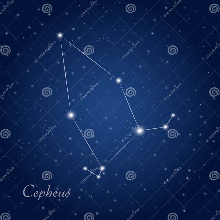 Cepheus星座 向量例证. 插画 包括有 星形, 天空, 黑暗, 图标, 满天星斗, 恒星, 星座, 占星术 - 67415284