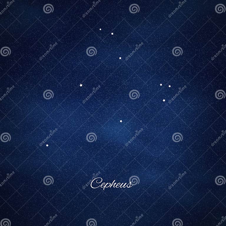 Cepheus Constellation, Cluster of Stars, King Cepheus Constellation ...