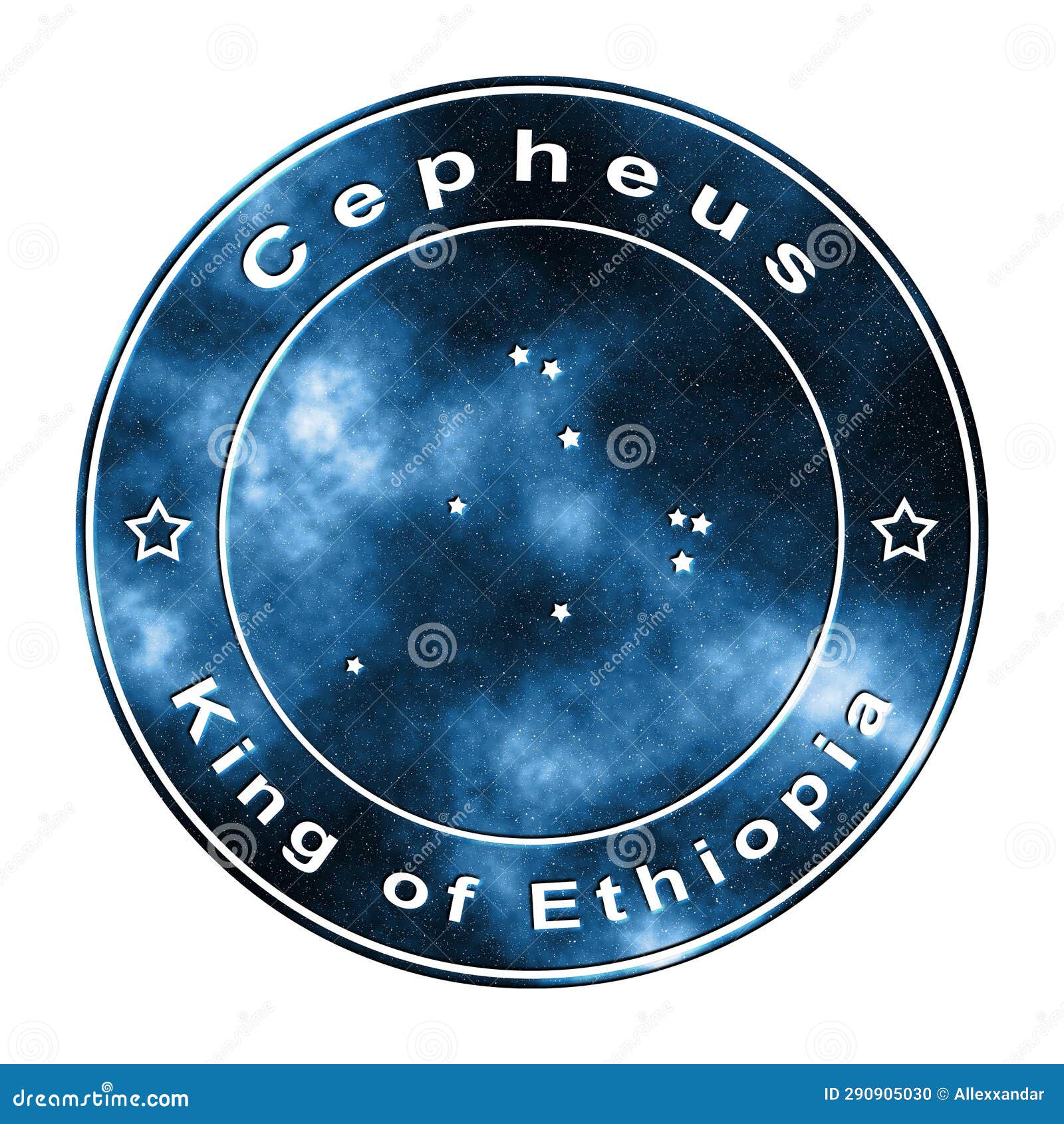 Cepheus Star Constellation, King Cepheus Constellation Royalty-Free ...