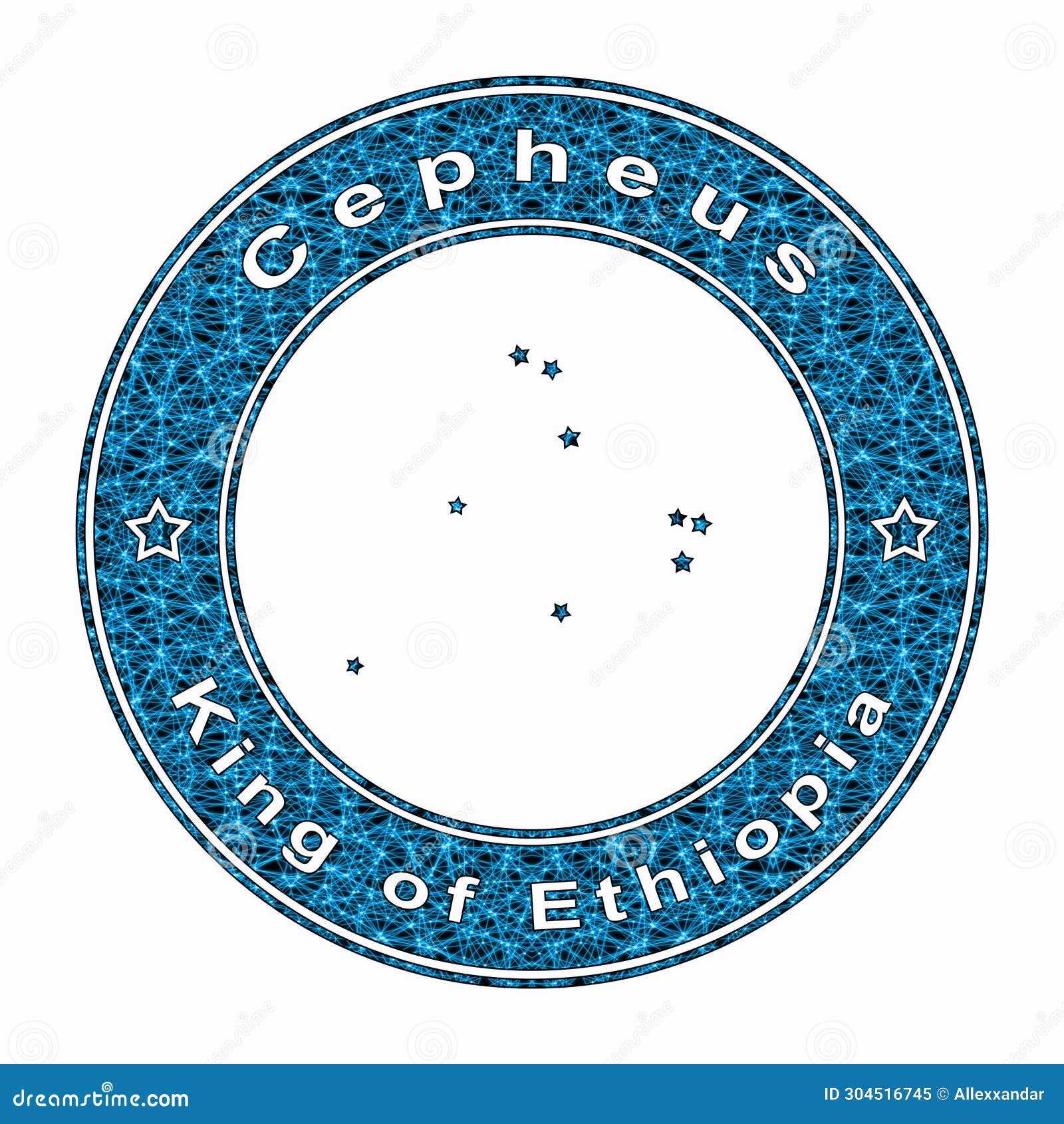 Cepheus Star Constellation, King Cepheus Constellation Royalty-Free ...