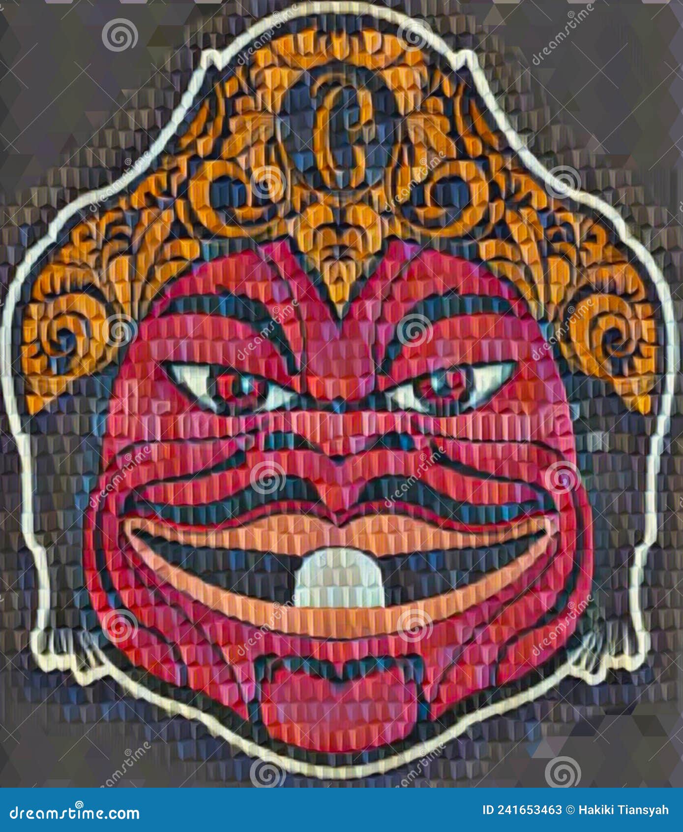 Cepot wayang art ilustração stock. Ilustração de arte - 241653463