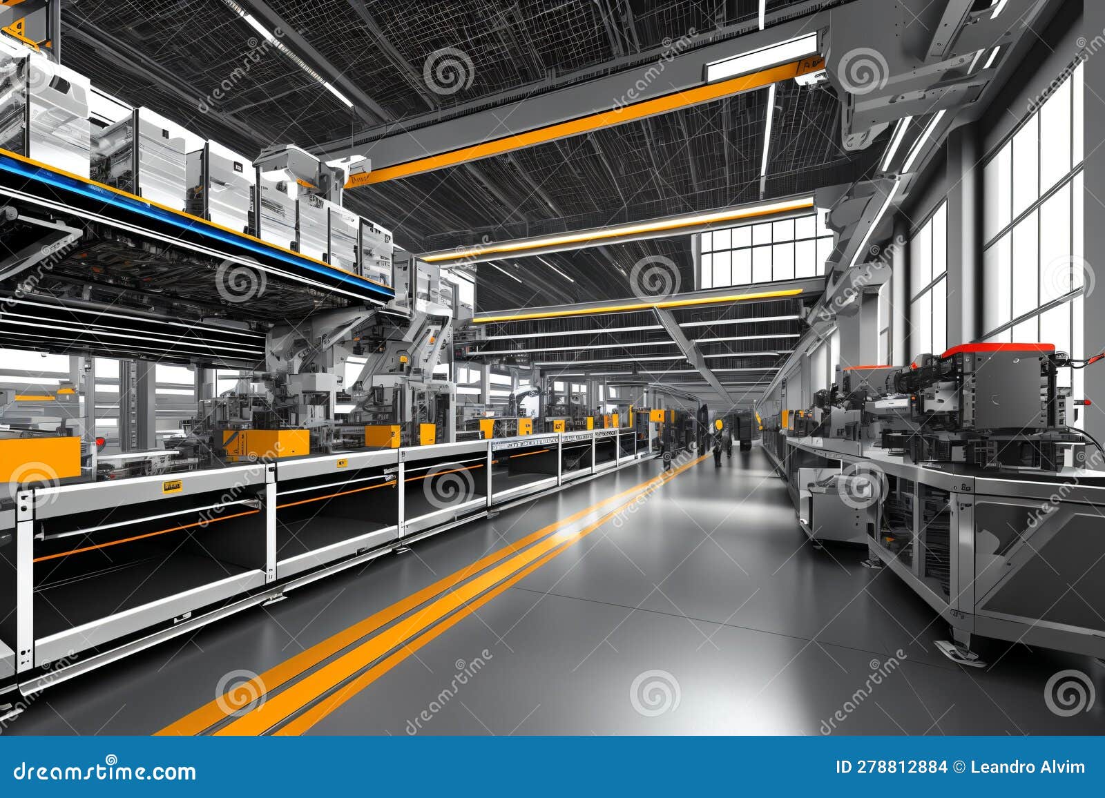 Image of a Shed of a Modern and Highly Complex Factory. Ai Generated ...