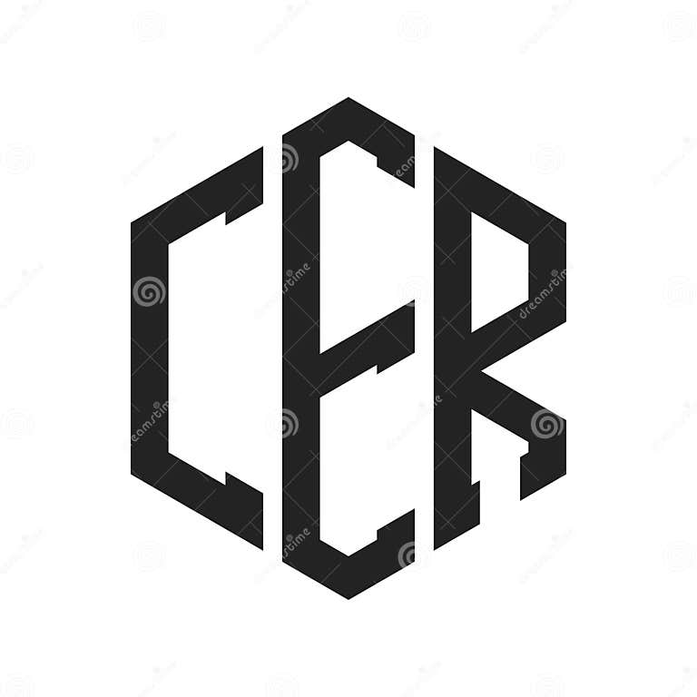 CER Logo Design. Initial Letter CER Monogram Logo Using Hexagon Shape ...