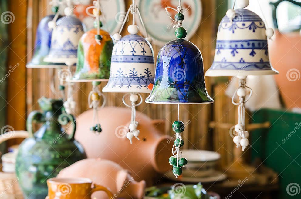 Ceramic Bells stock photo. Image of gift, decoration - 41216468