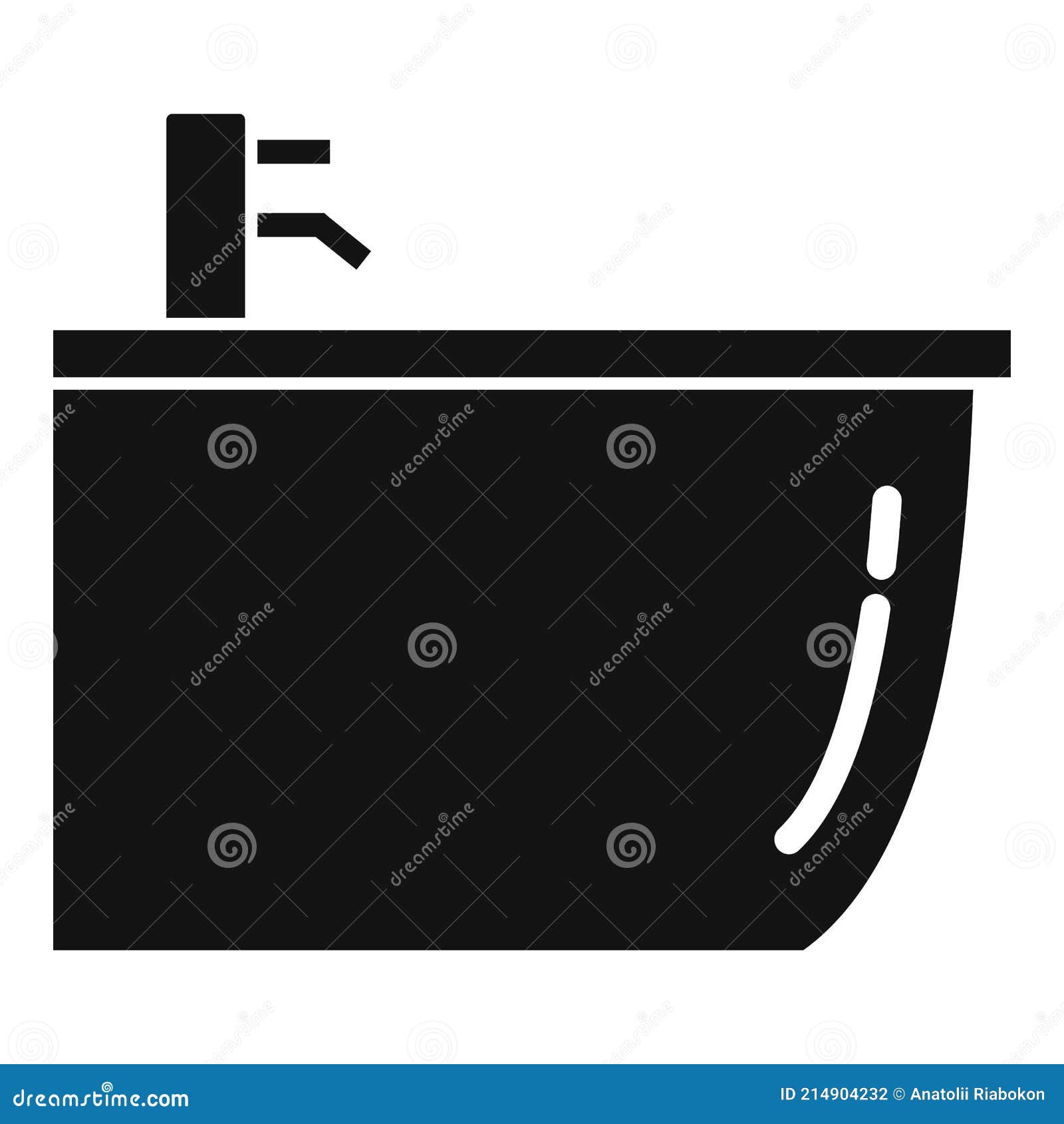 Ceramic Bidet Icon, Simple Style Stock Vector - Illustration of public ...