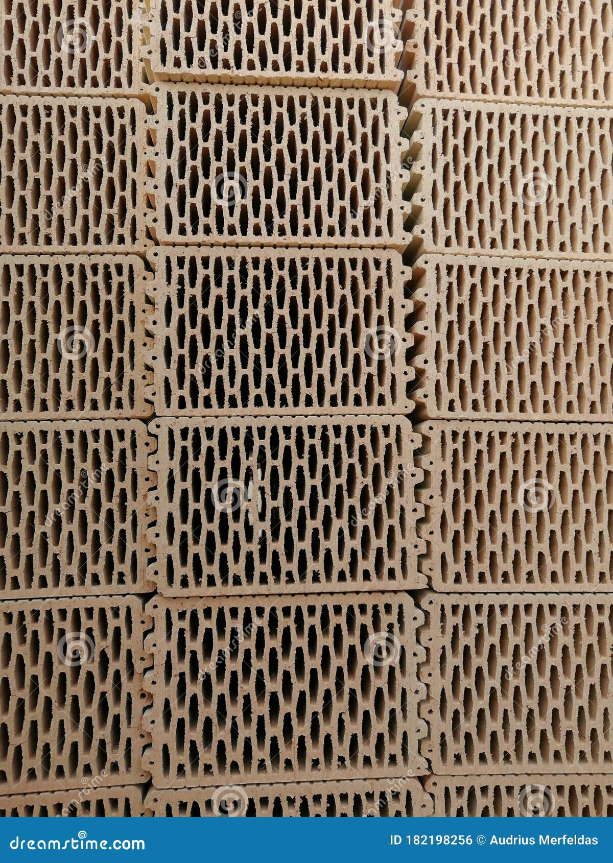 Ceramic Blocks Stacked in Construction Site Stock Photo - Image of ...