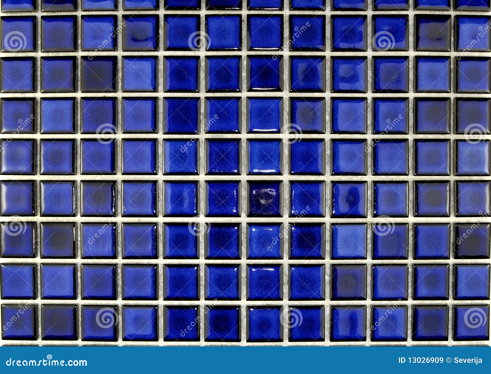 Ceramic blue mosaic tiles stock image. Image of abstract - 13026909