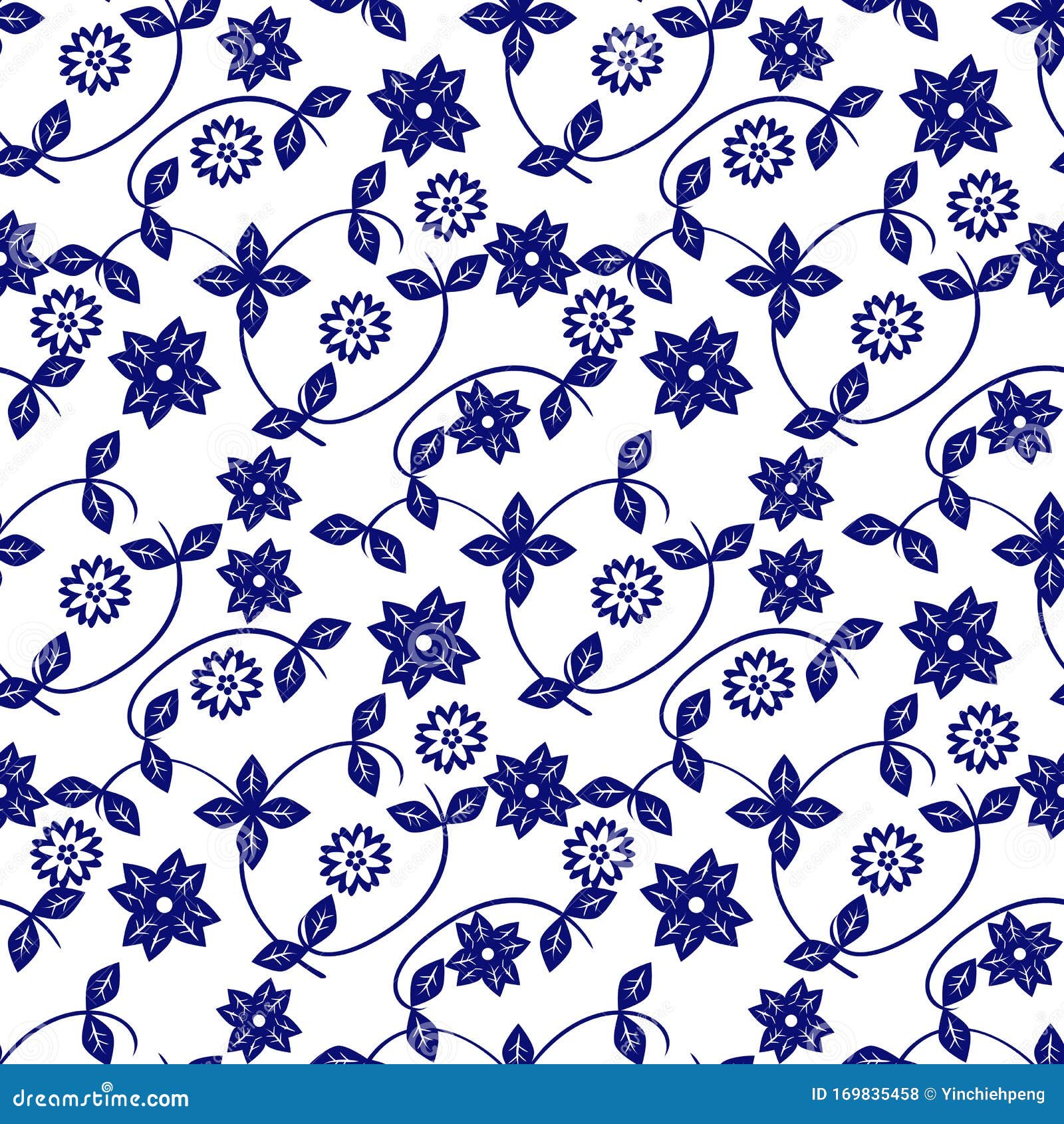 Blue White Porcelain China Pattern Stock Illustrations – 1,492 Blue ...