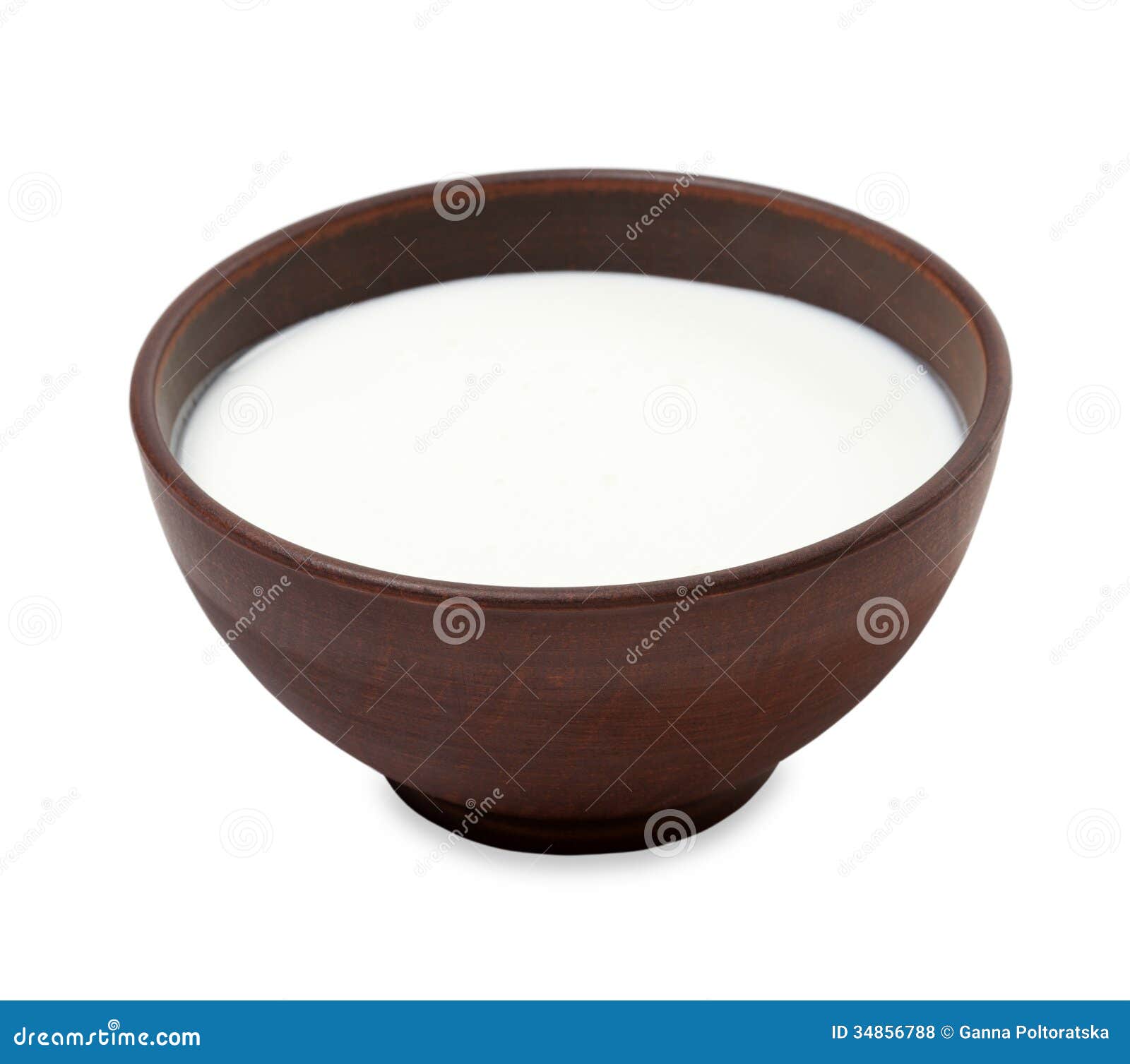 Ceramic bowl with milk stock photo. Image of cuisine - 34856788