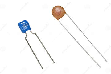 A ceramic capacitor stock photo. Image of science, electronics - 274835530