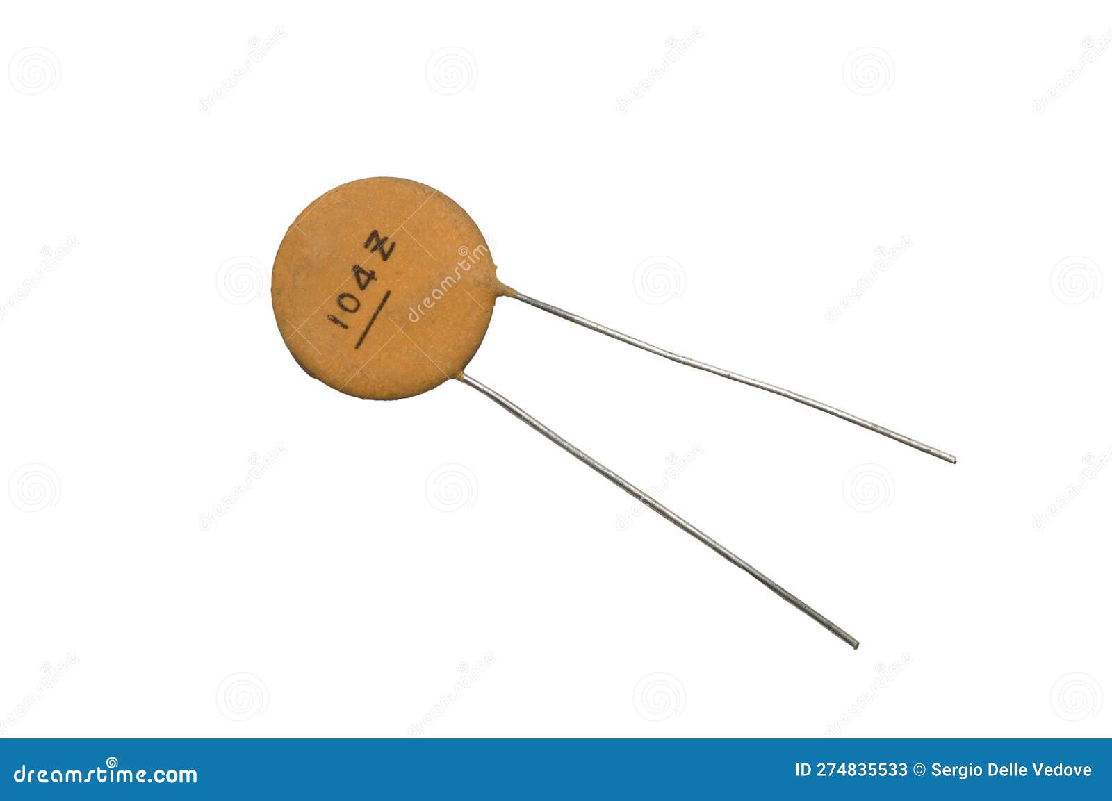 A ceramic capacitor stock image. Image of capacitors - 274835533