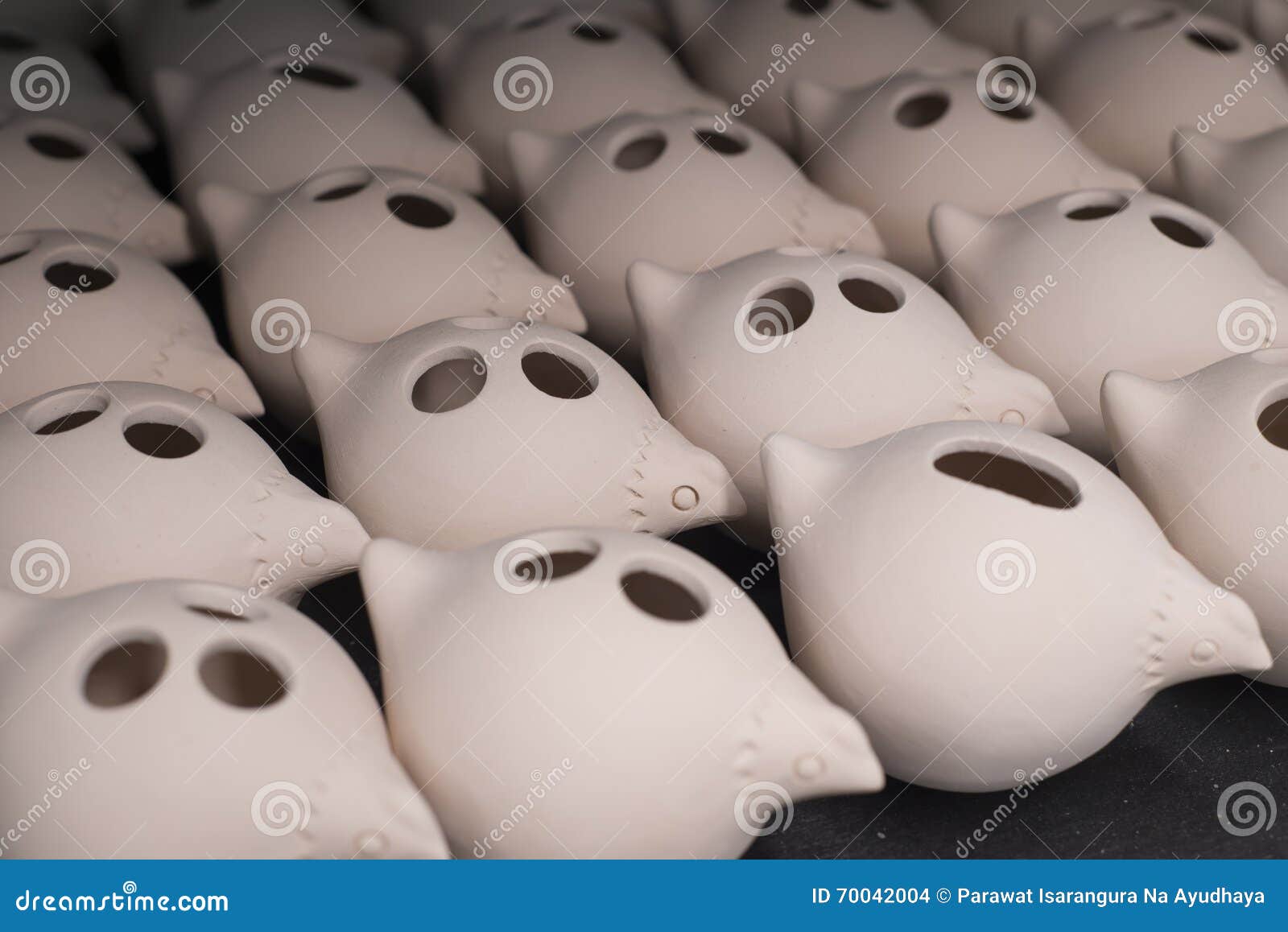 Ceramic Chicken Handmade Pottery Earthenware. Stock Photo - Image of ...