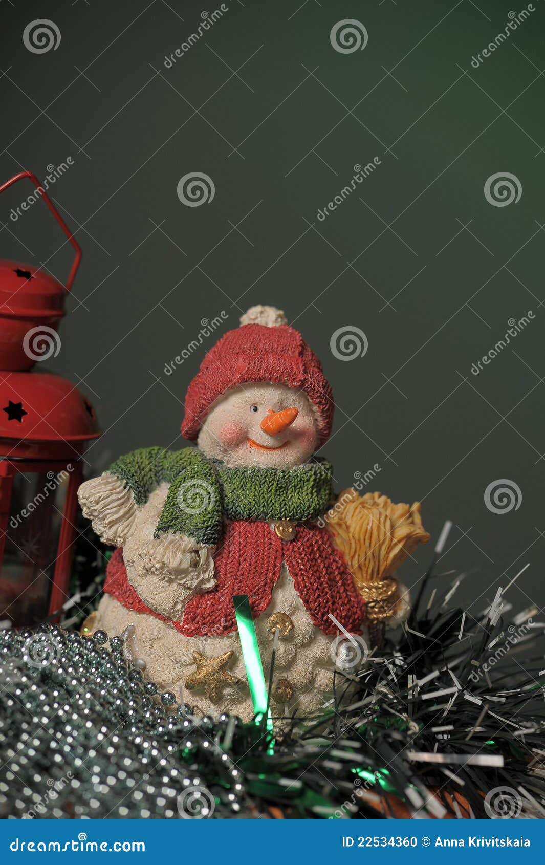 Ceramic Christmas snowman stock photo. Image of gilded - 22534360