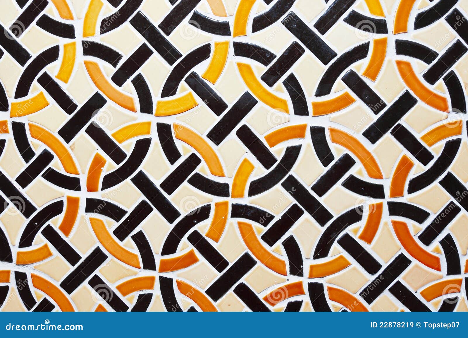 Ceramic Circle Pattern on the Wall Stock Image - Image of ceramic, wall ...