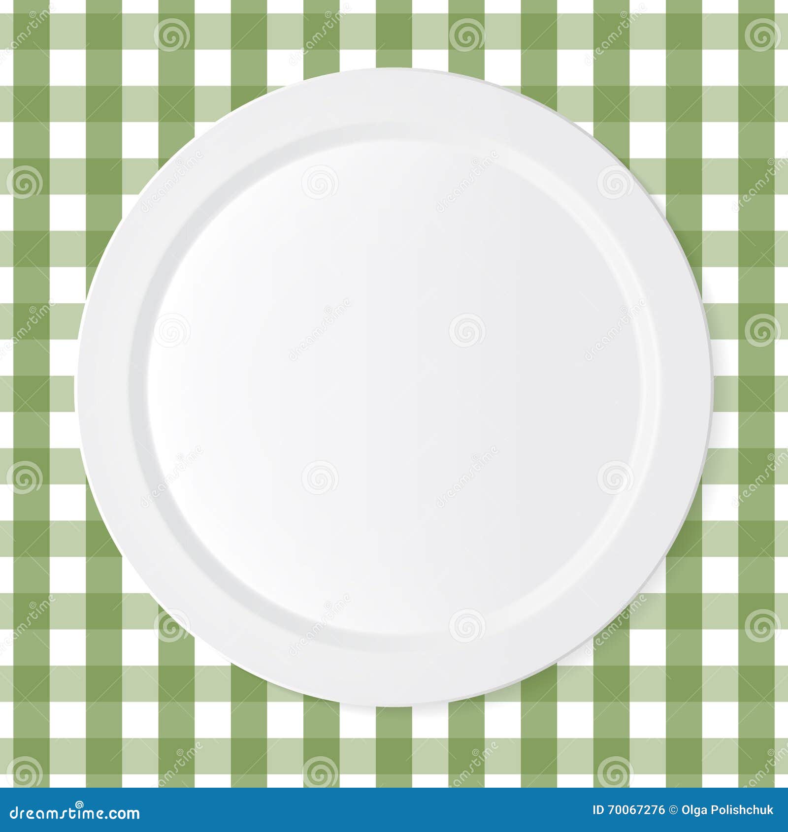 Ceramic circle white plate stock illustration. Illustration of ...