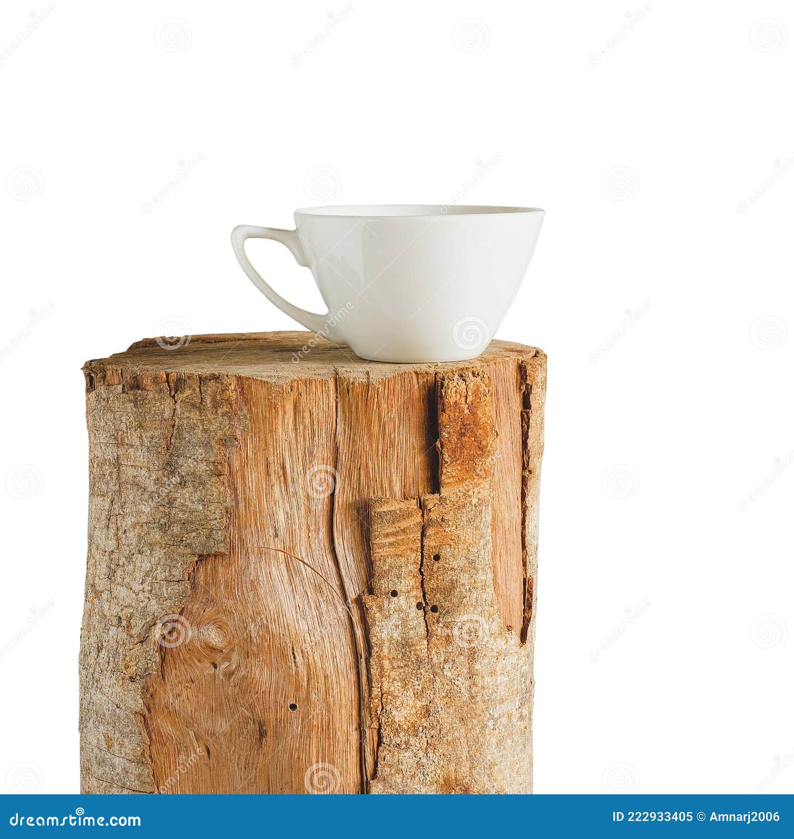 Ceramic Coffee Mug on Stump with Space Stock Image - Image of coffee ...
