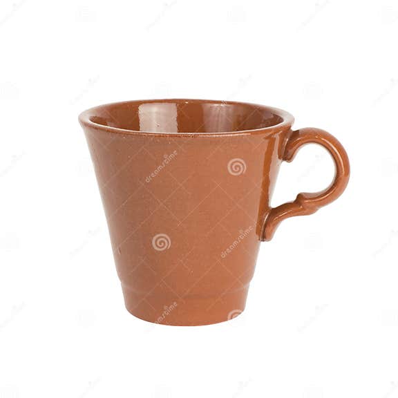 Ceramic cup with handle stock image. Image of utensil - 40303089