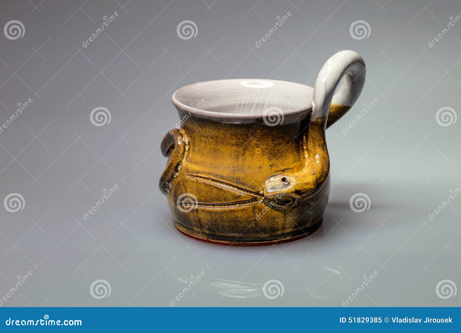 Ceramic Cup with a Snake Motif Stock Image - Image of colorful ...
