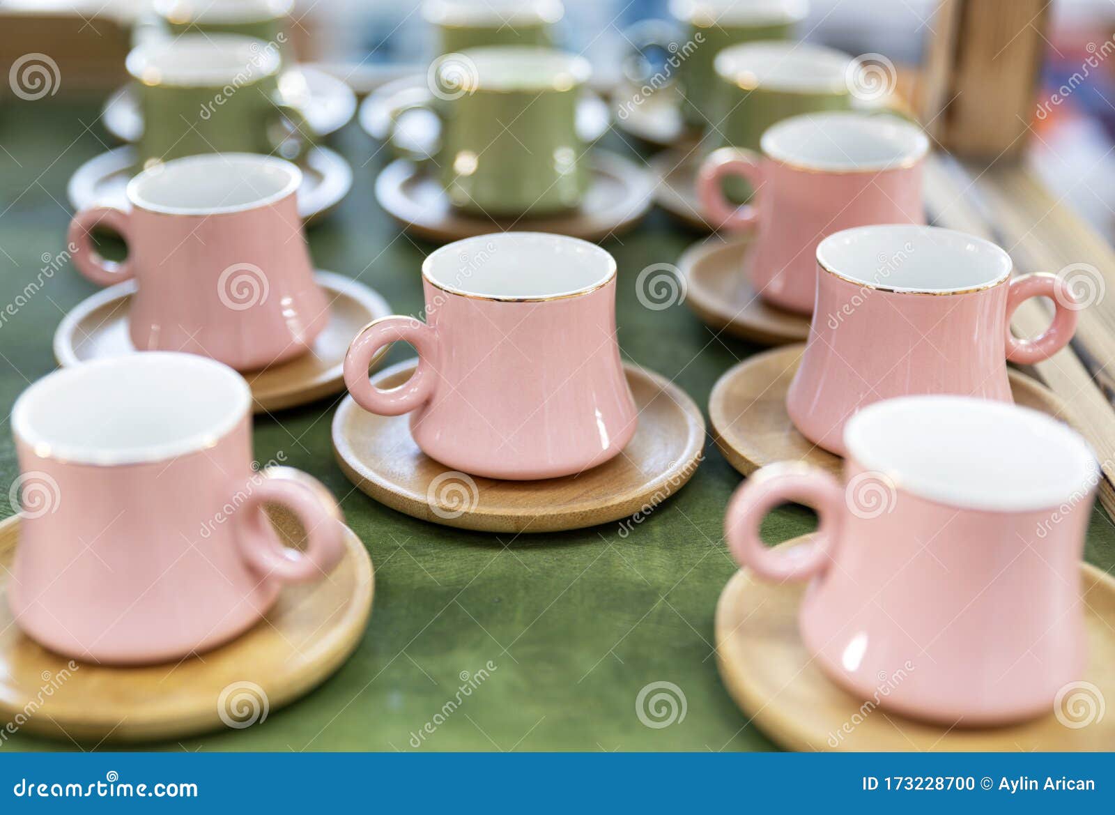 Ceramic Cups in Groups on Sale Stock Photo - Image of kitchenware, dust ...