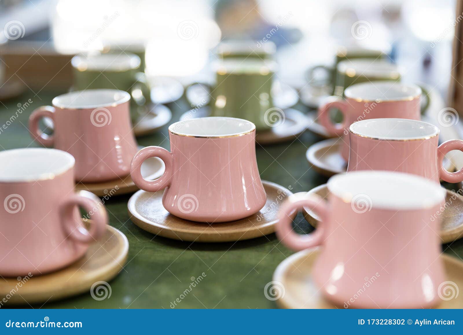 Ceramic Cups in Groups on Sale Stock Photo - Image of groups, cultures ...